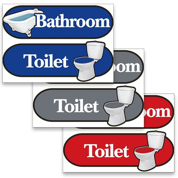 BetterLiving Orientation Signage Kit, Toilet and Bathroom – mobilityjoy