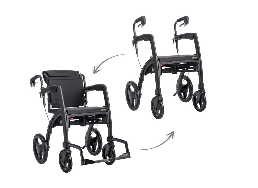 Rollz Motion - 2in1 Walking Frame Wheelchair – mobilityjoy